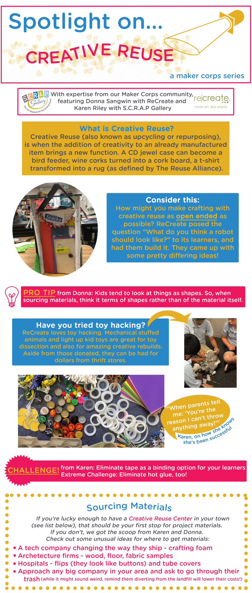 Spotlight on Creative Reuse – Maker Ed