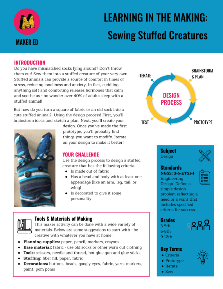 Learning in the Making: Sewing – Maker Ed