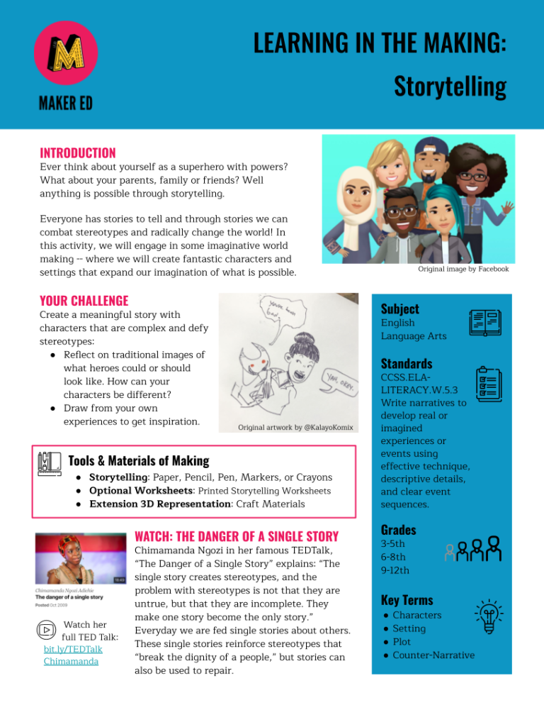 Learning in the Making: Storytelling – Maker Ed